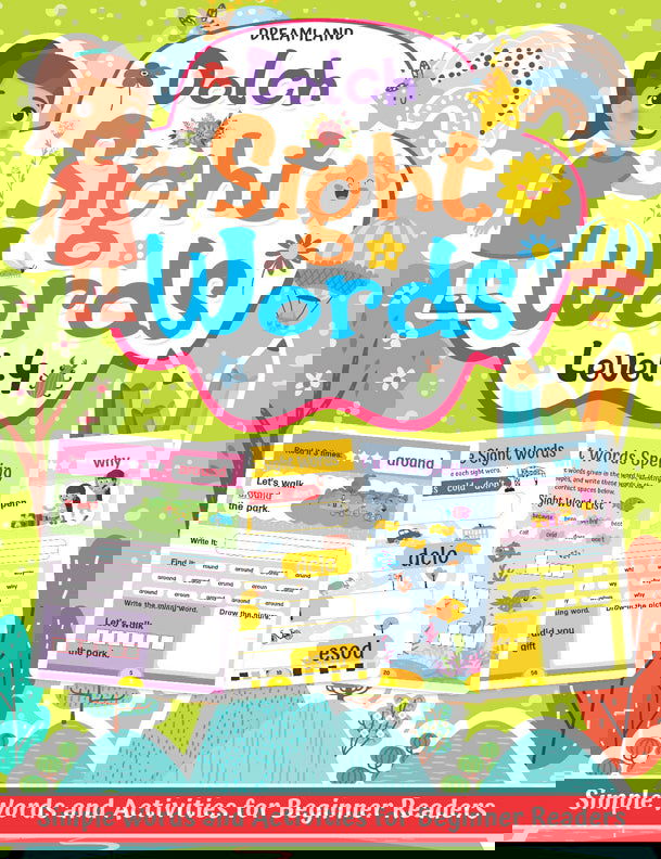 Dolch Sight Words Level 4- Simple Words and Activities for Beginner Re ...