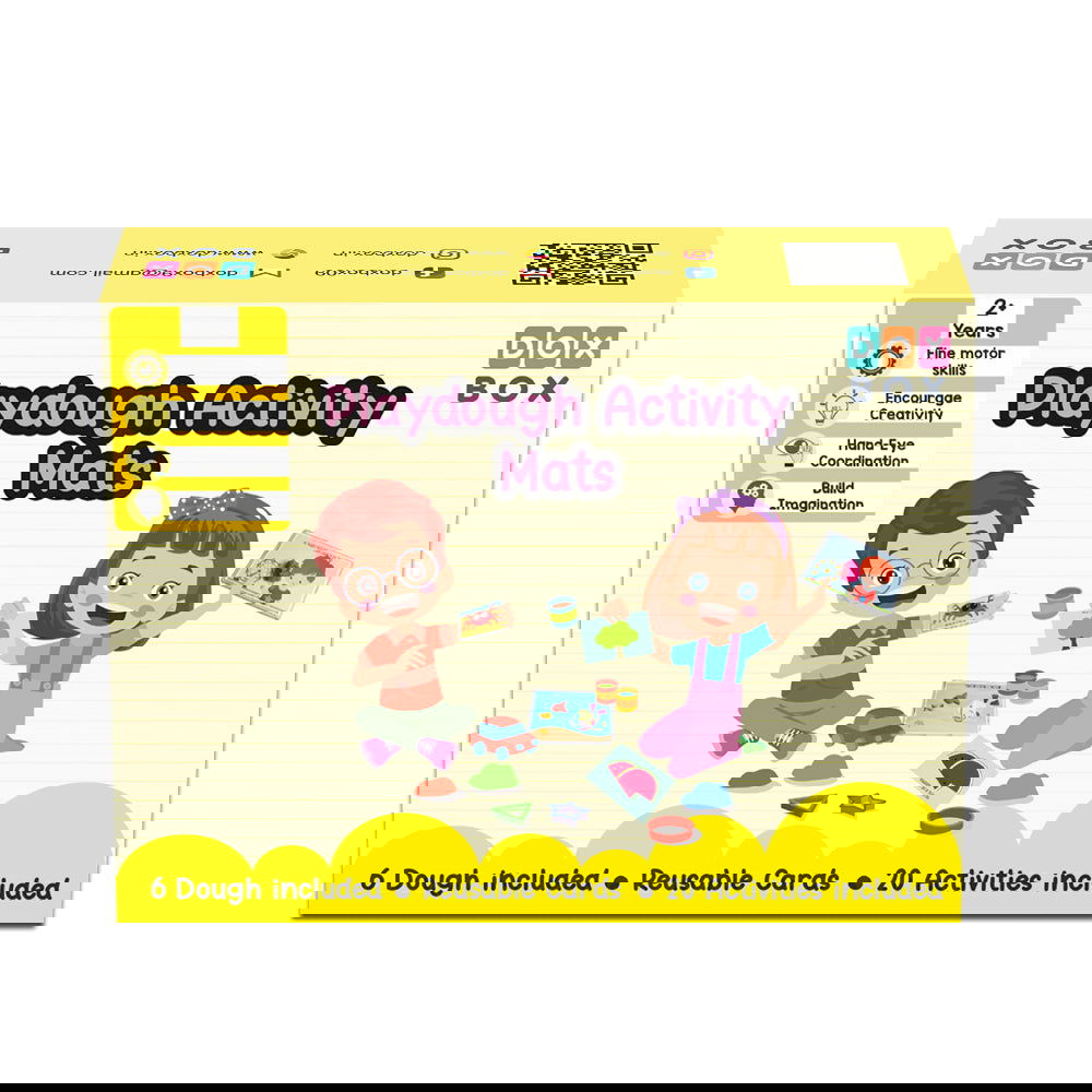 Playdough mats (20 activities included and 6 boxes of dough) – Tinycubs