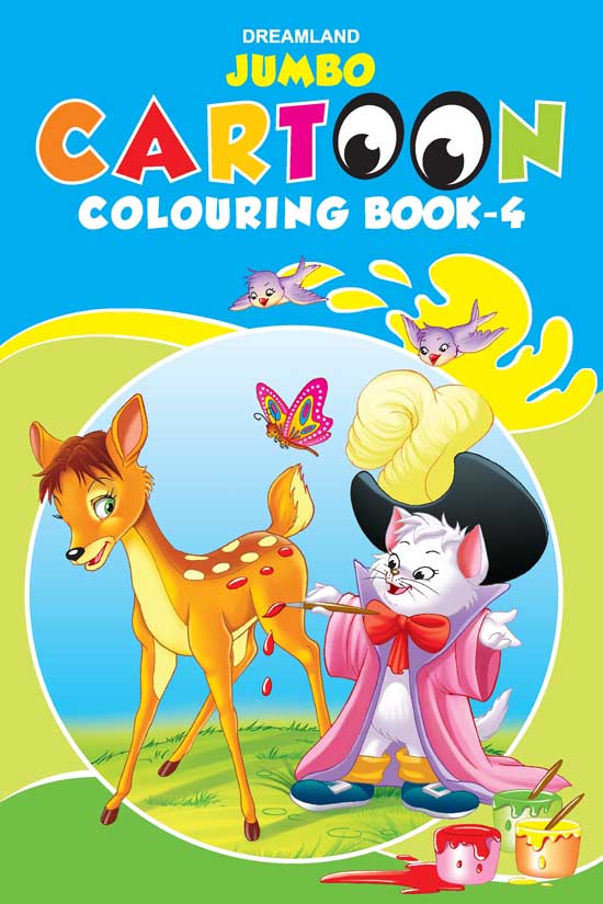 Jumbo Cartoon Colouring Book - 4 – Tinycubs