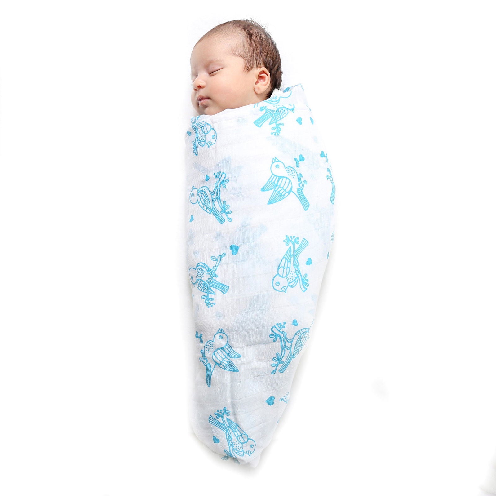 Kaarpas Premium Organic Cotton Muslin Baby Wrap Swaddle with Animal Th ...