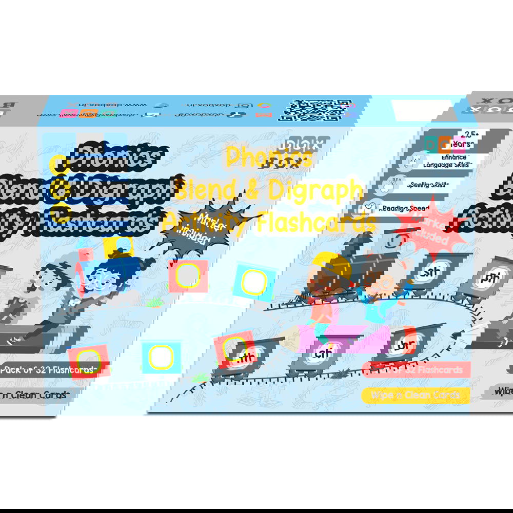 Phonics blends and diagraphs activity Flashcards- Pack of 32 – Tinycubs