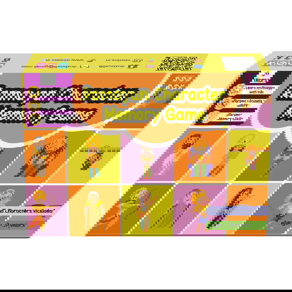 Ramayan Character Memory Card Game Flashcards -Pack of 30( Includes 15 ...