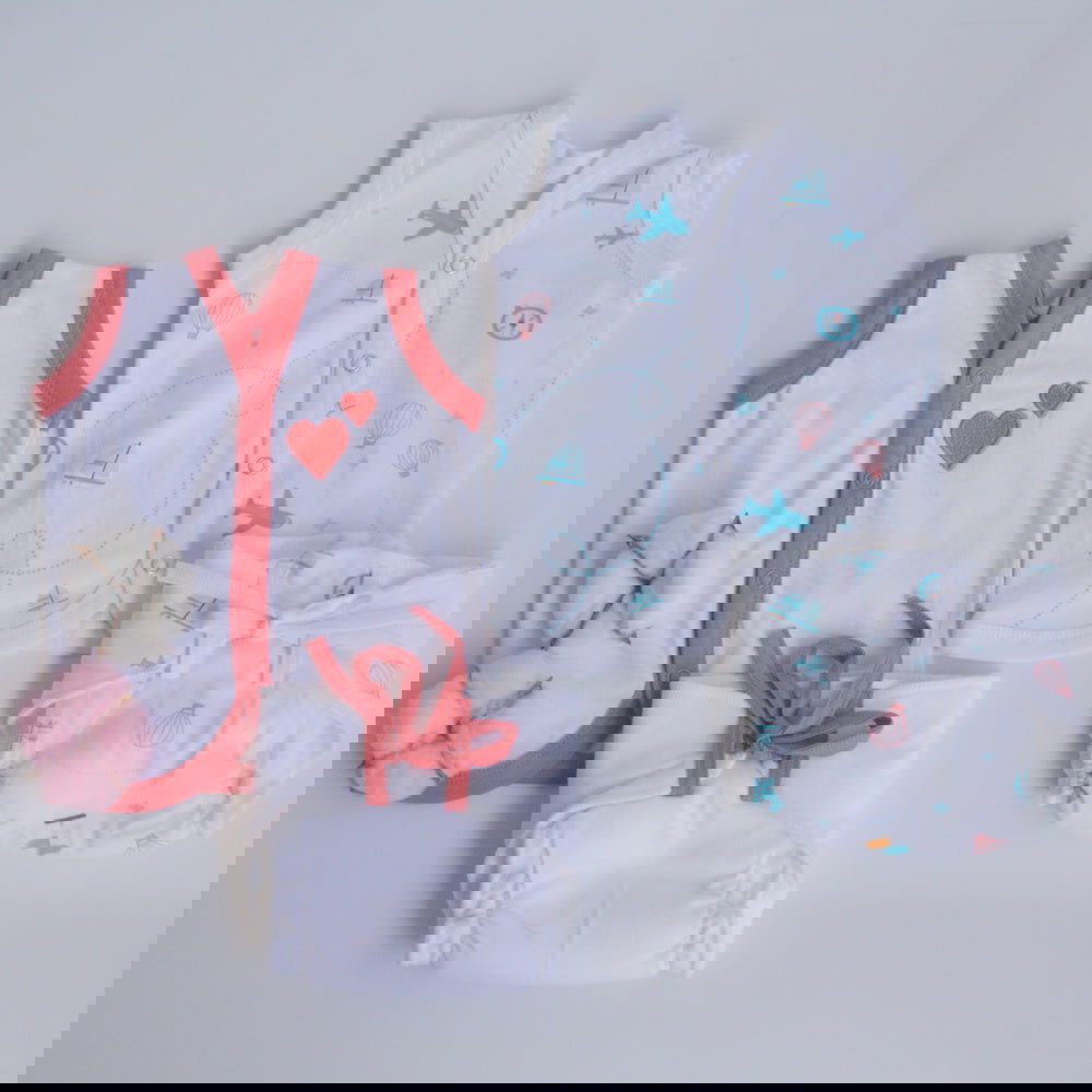 Red Hearts - Everyday Essentials Nappy & Vest (Set of 4) – Tinycubs