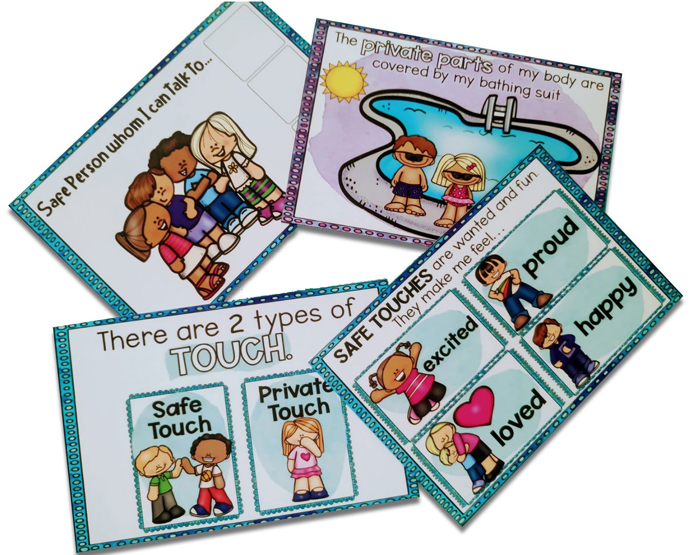 Safe and unsafe touch flashcards – Tinycubs