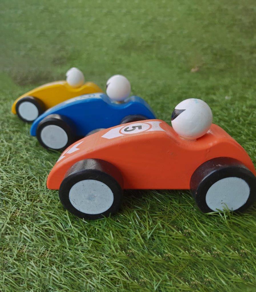 Wooden Racing Car - Set of 1 – Tinycubs